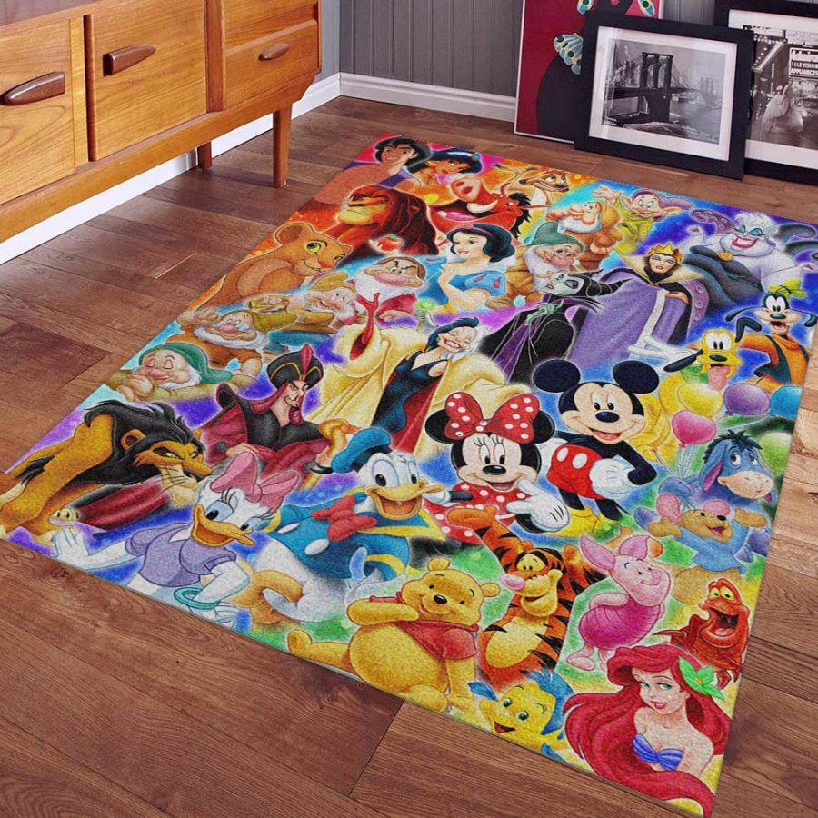 Alle Charaktere Disney Teppich - AMZPODPrints