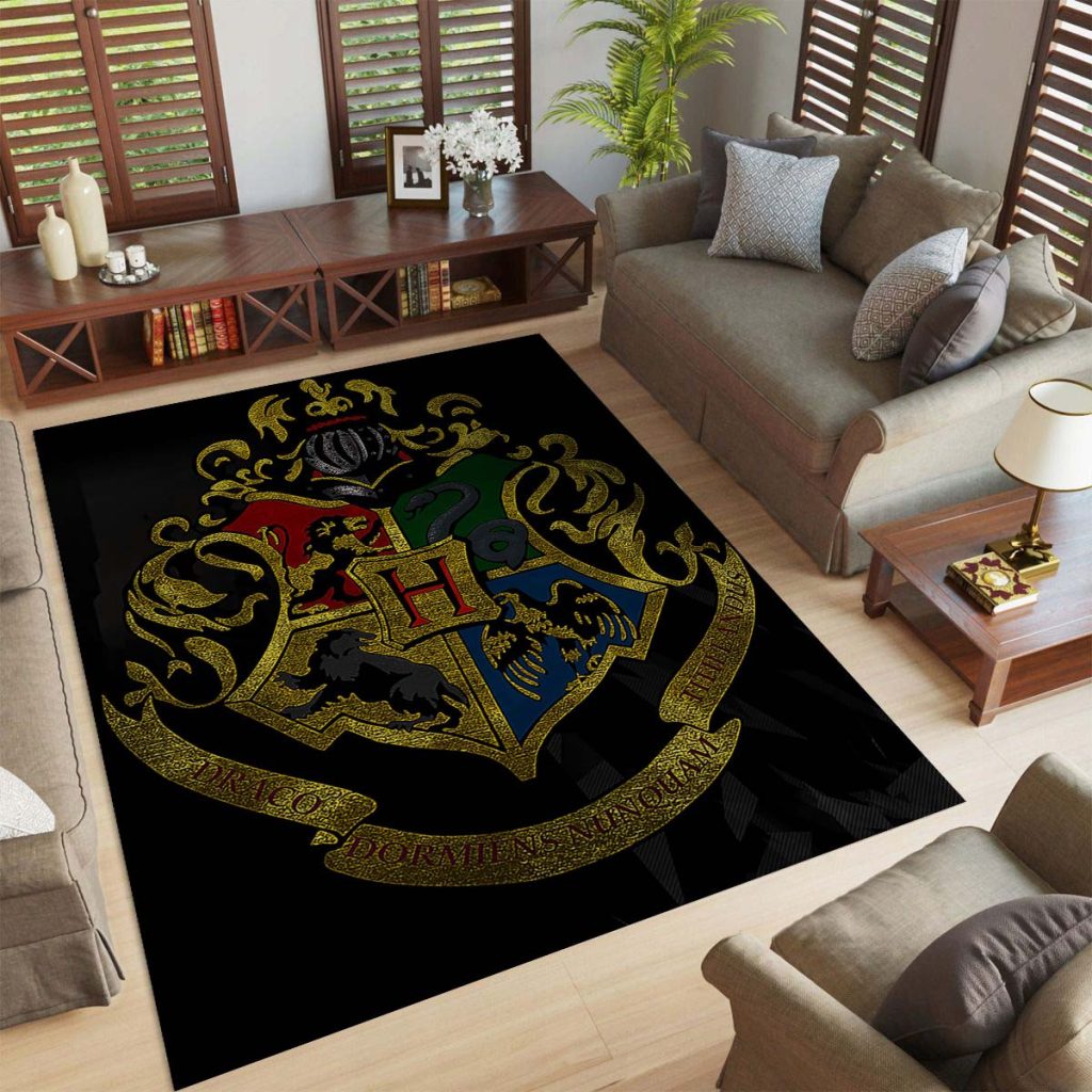 Hogwarts-Logo Harry Potter Teppich - AMZPODPrints