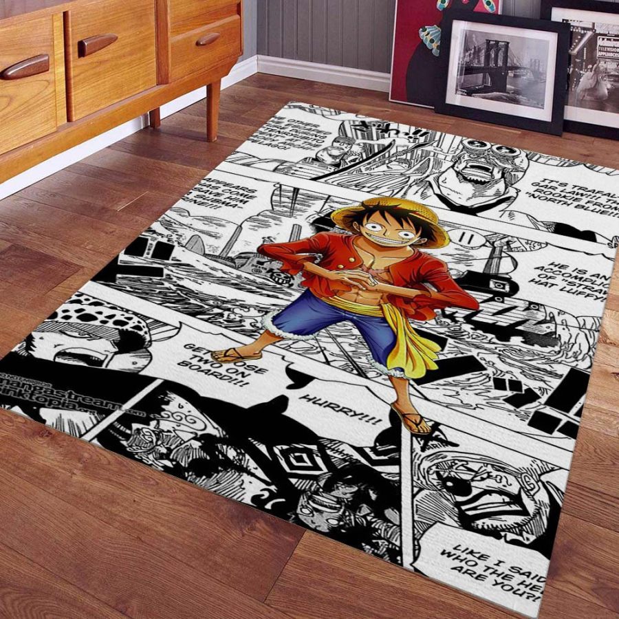 Monkey D Luffy One Piece Manga 2 Teppich - AMZPODPrints