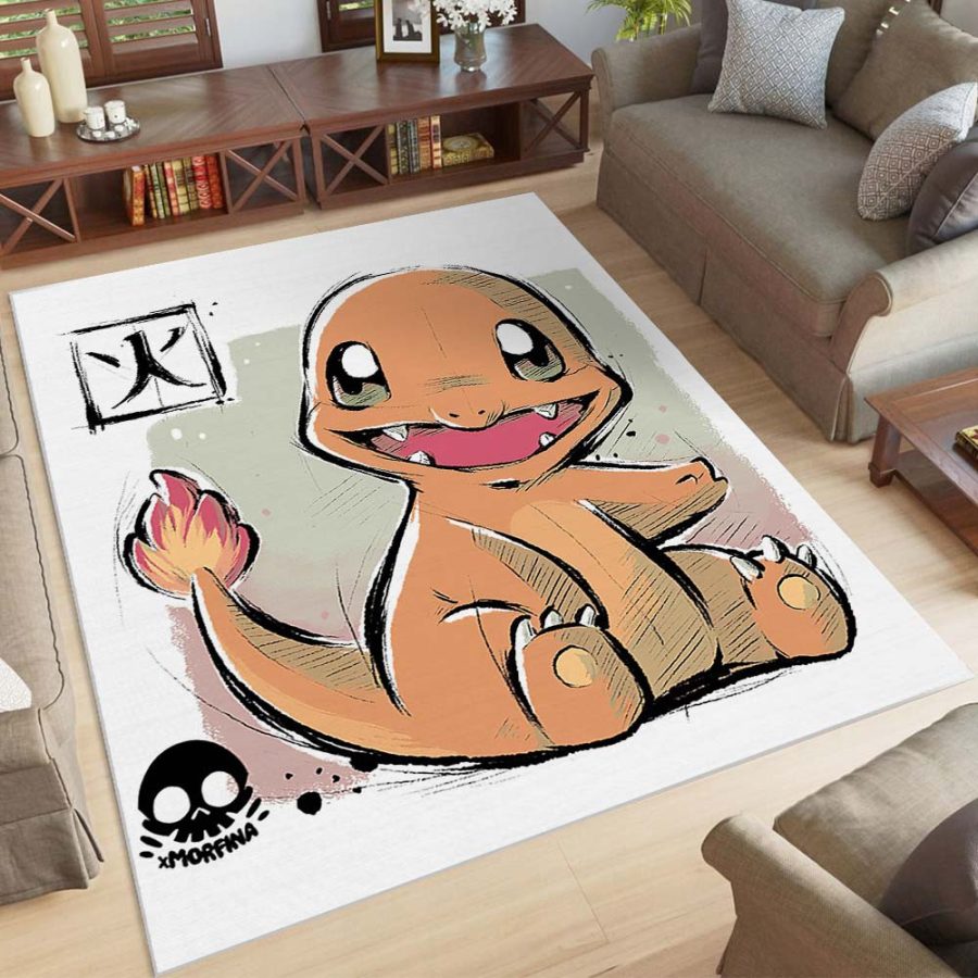 Salameche Pokemon 1001 Teppich - AMZPODPrints