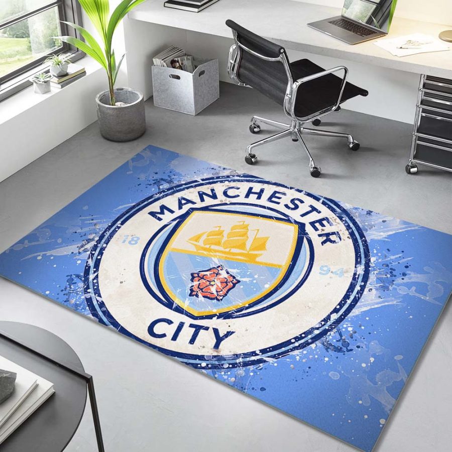 Fußballverein Manchester City 3 Teppich - AMZPODPrints