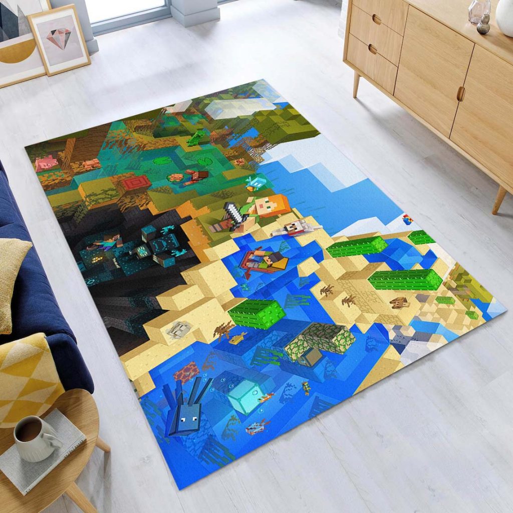 Minecraft Alle Charaktere 1011 Teppich - AMZ POD Prints