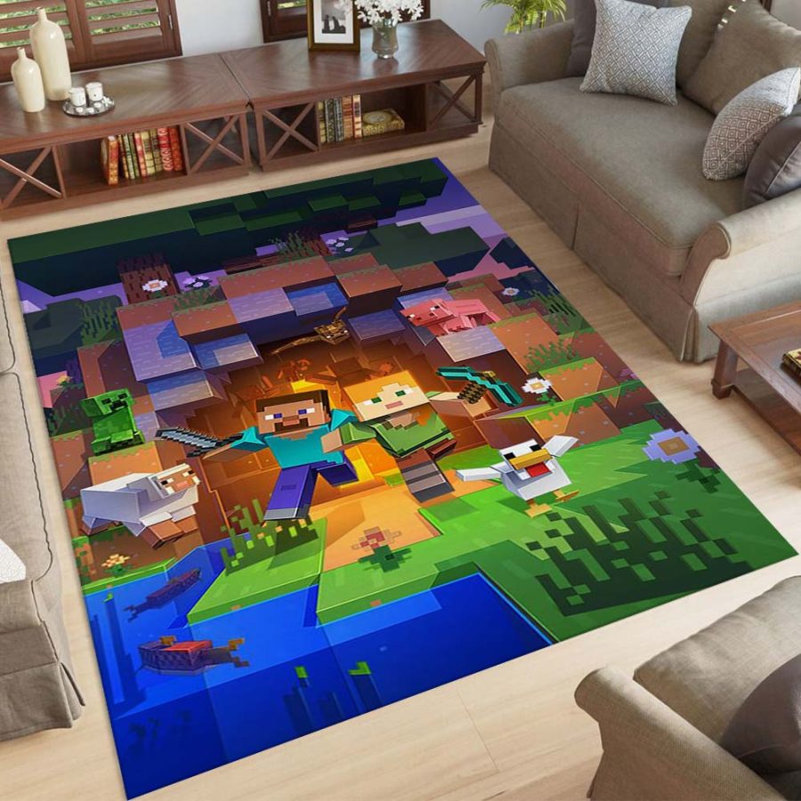 Minecraft Alle Charaktere 1014 Teppich - AMZPODPrints