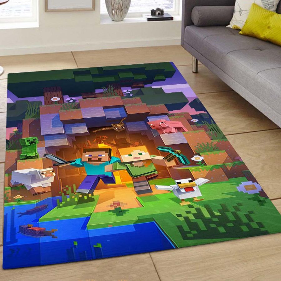 Minecraft Alle Charaktere 1014 Teppich - AMZPODPrints