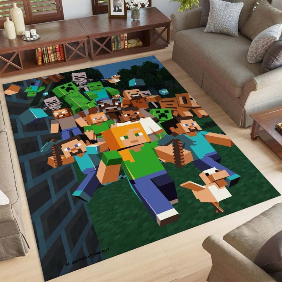 Minecraft Alle Charaktere 1018 Teppich - AMZPODPrints