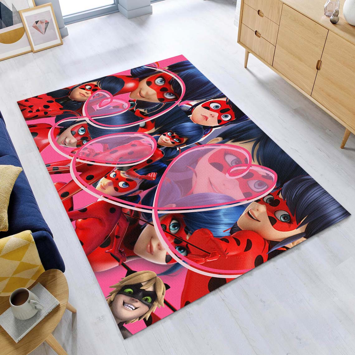 Miraculous Ladybug Alle Charaktere 2 Teppich - AMZPODPrints
