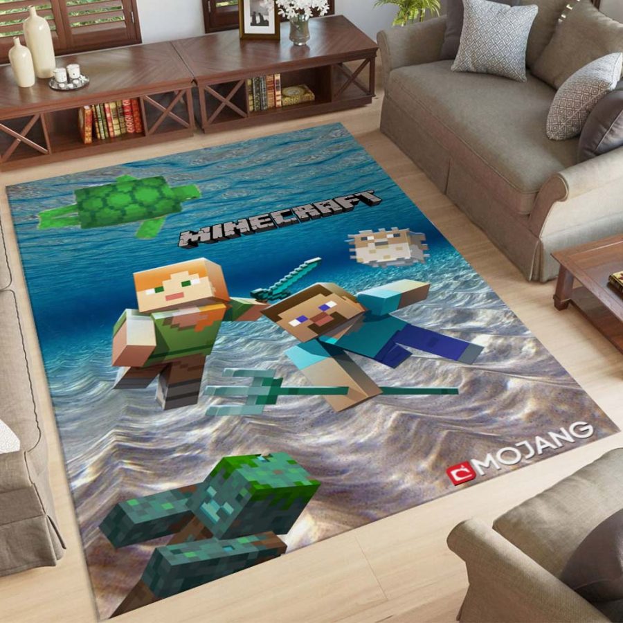 Wunderschöne Minecraft Teppich Kinderzimmer Bild