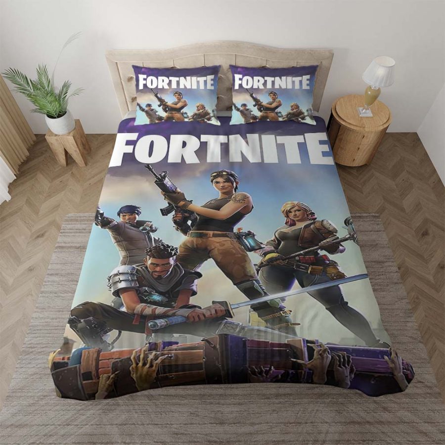 Fornite Charaktere 1010 Kinderbettwäsche - Bettwäsche - AMZPODPrints