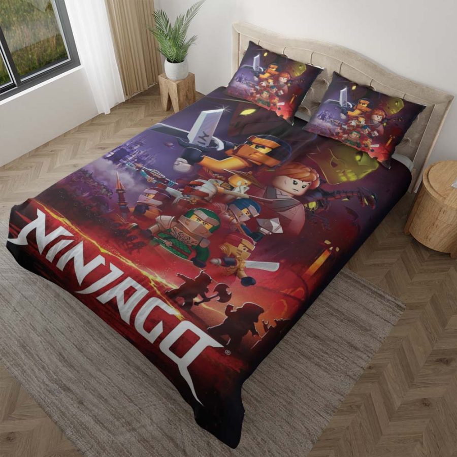Ninjago Alle Charaktere 1002 Kinderbettwäsche - Bettwäsche - AMZPODPrints